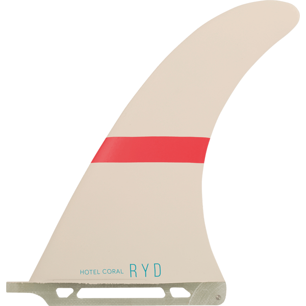 RYD Longboard Fin - Raked Range - Hotel Coral Single - 10 Inch (OLD)